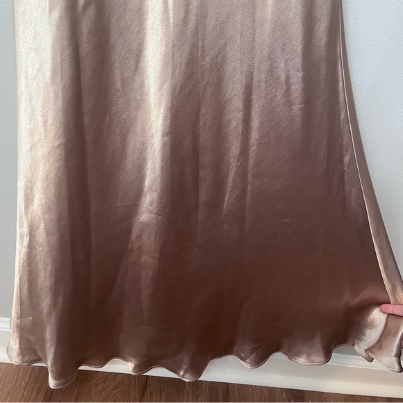 Jenny Yoo | Dresses | Jenny Yoo Serena Off The Shoulder Cowl Neck Satin ...